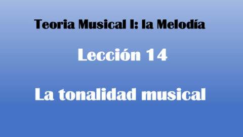 La tonalidad musical